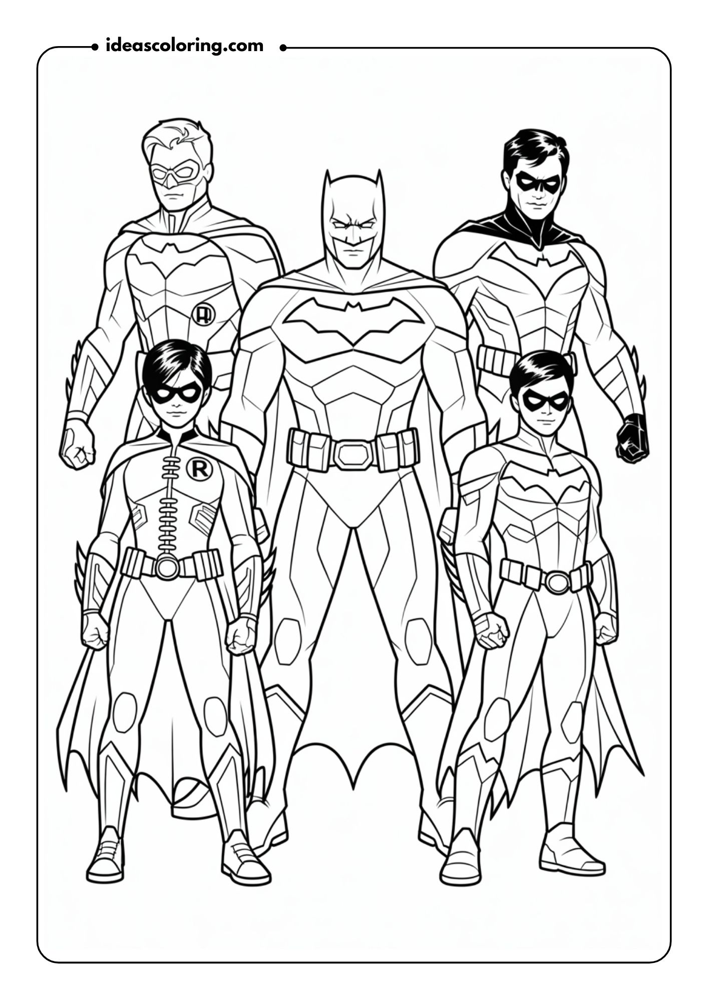 100+ Free Batman Coloring Pages (Printable PDF)