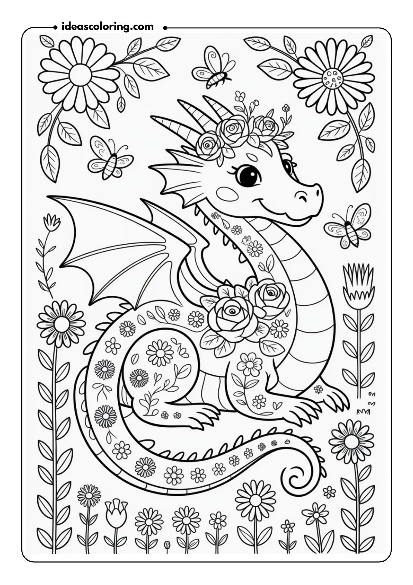 101+ Free Dragon Coloring Pages (Printable PDF)