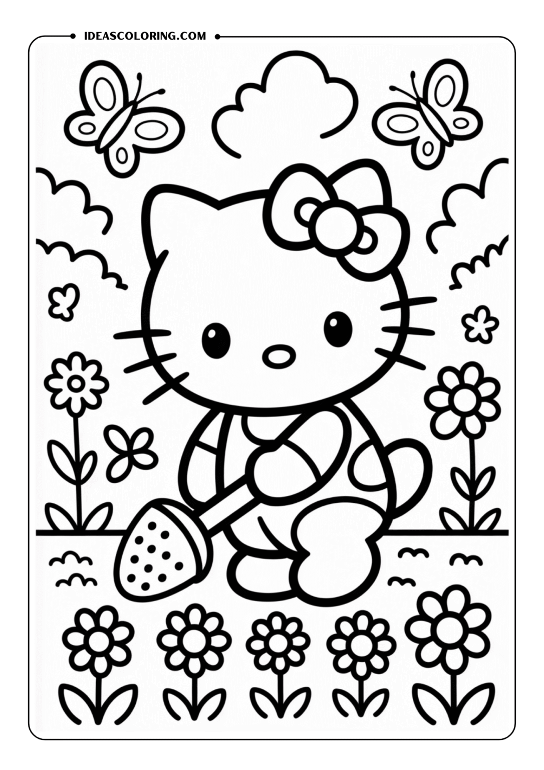 80 Hello Kitty Coloring Pages - Free Printable PDFs for Kids