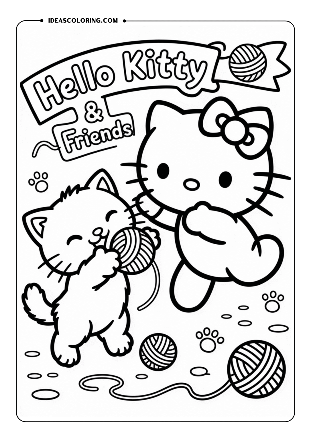 80 Hello Kitty Coloring Pages - Free Printable PDFs for Kids