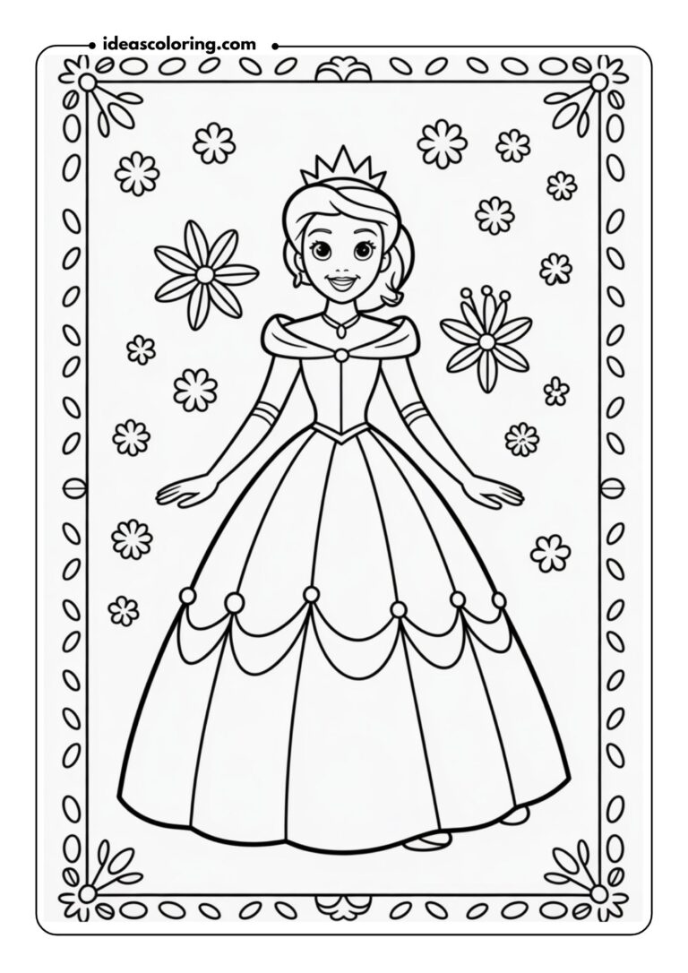 +50 Disney Princess Coloring Pages - Free Printable PDF