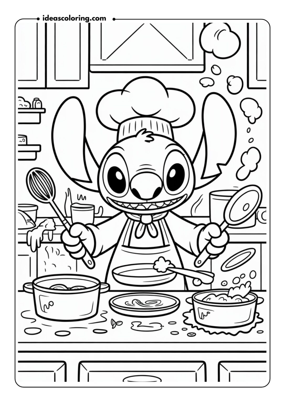100+ Free Printable Stitch Coloring Pages (PDF)