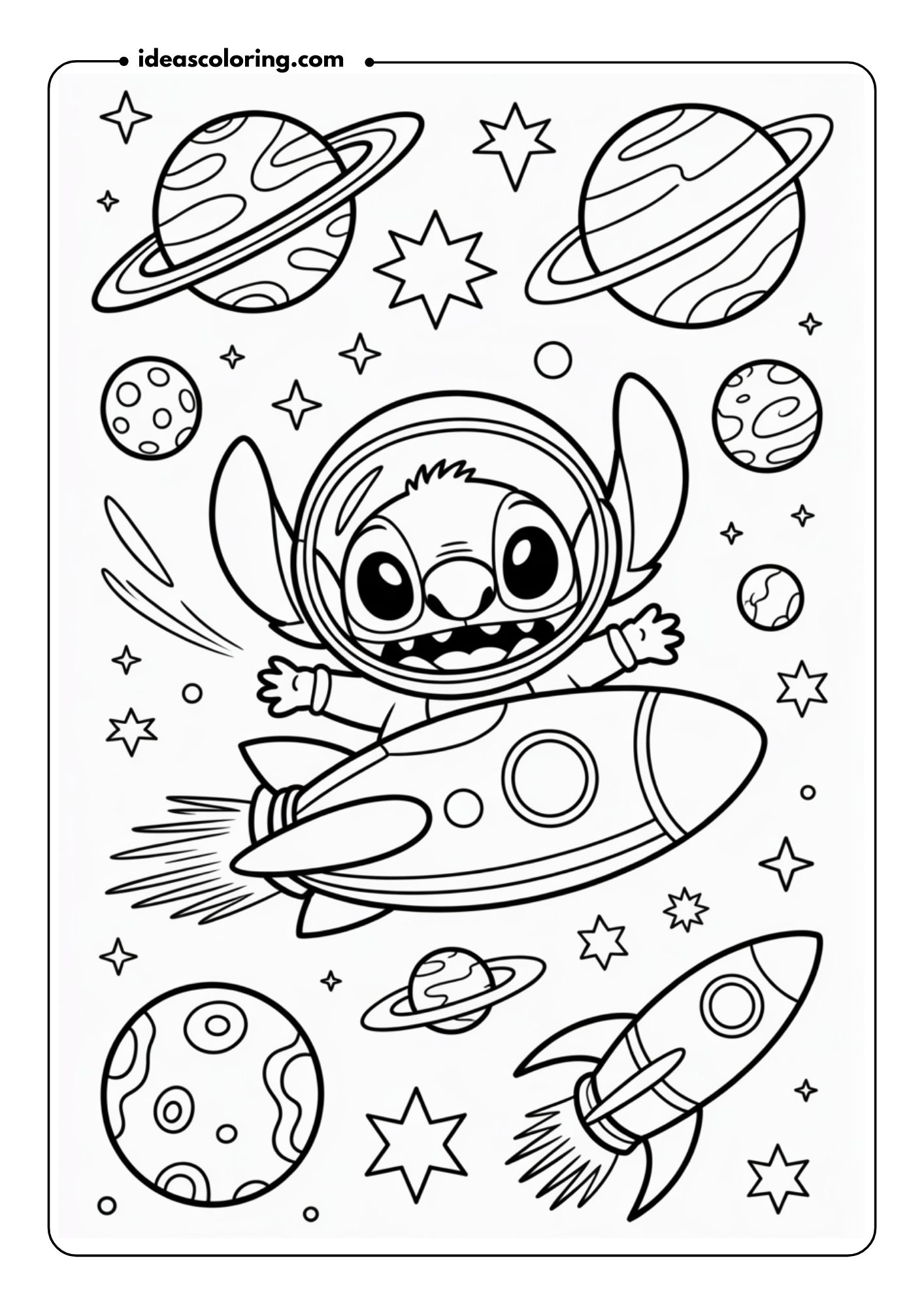 100+ Free Printable Stitch Coloring Pages (PDF)