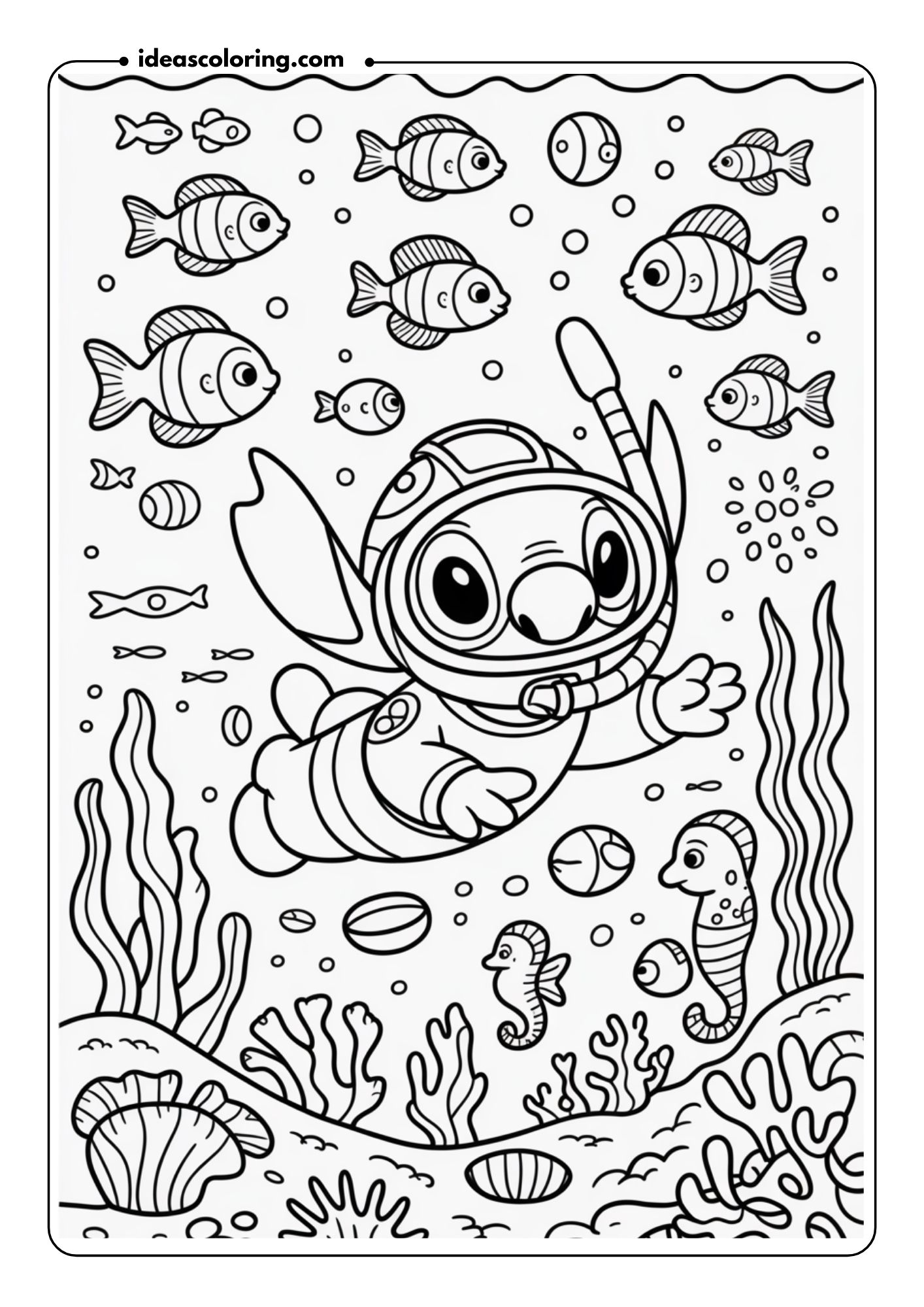 100+ Free Printable Stitch Coloring Pages (PDF)