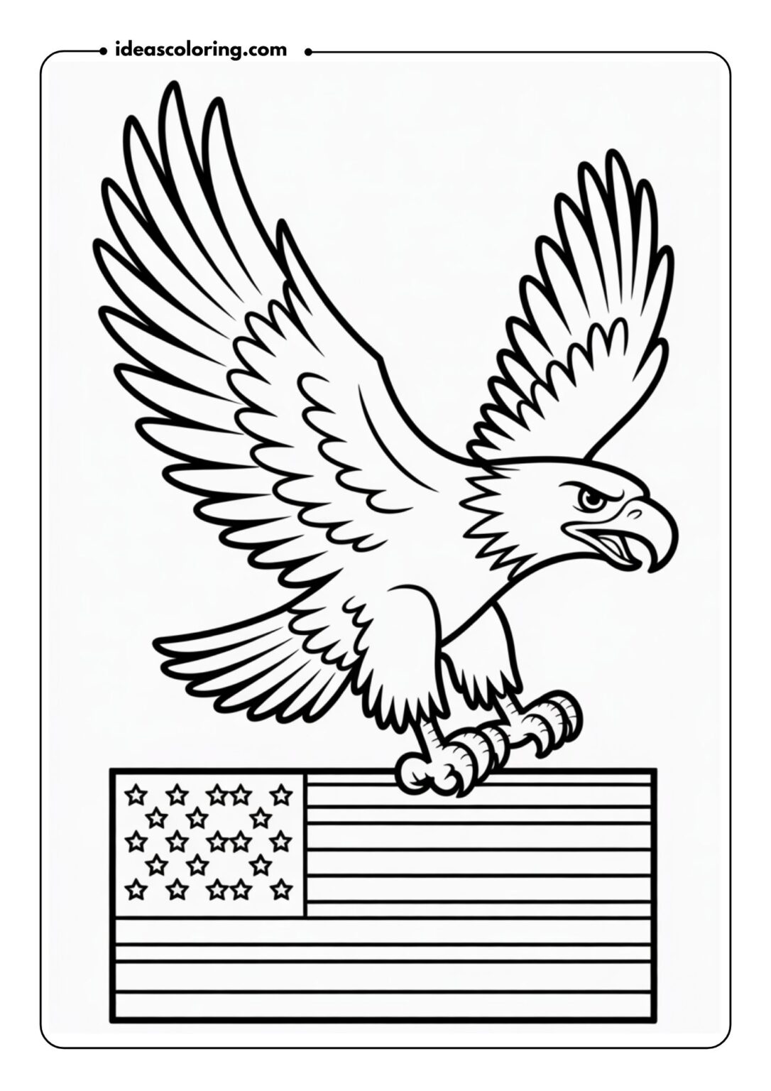 20+ Free American Flag Coloring Pages for Kids & Adults