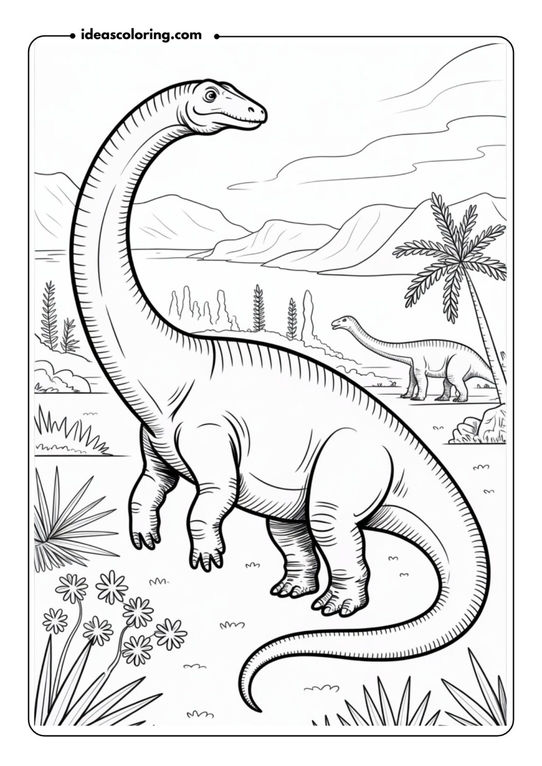 100+ Free Printable Dinosaur Coloring Pages: