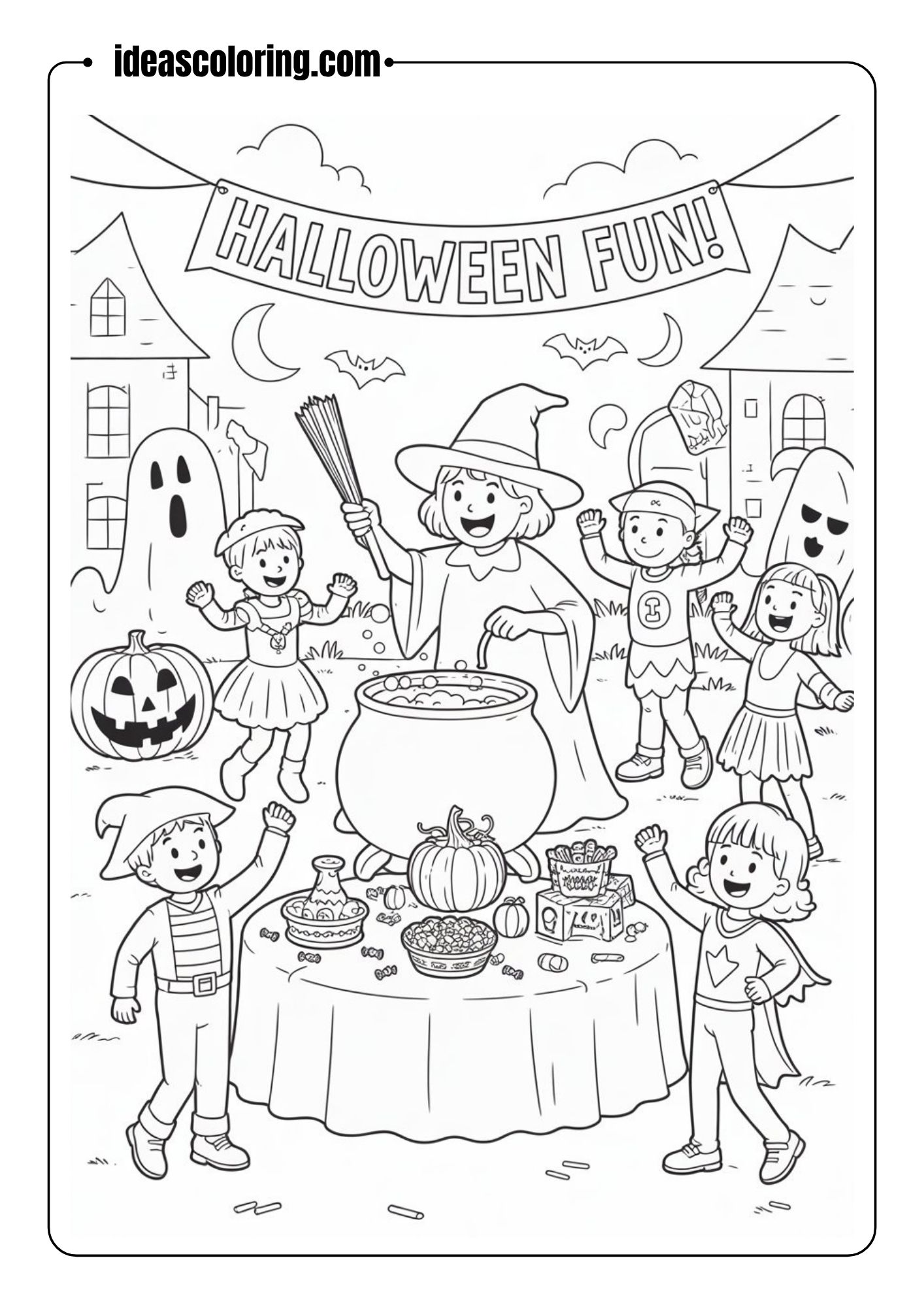 100+ Best Free Halloween Coloring Pages free Printable