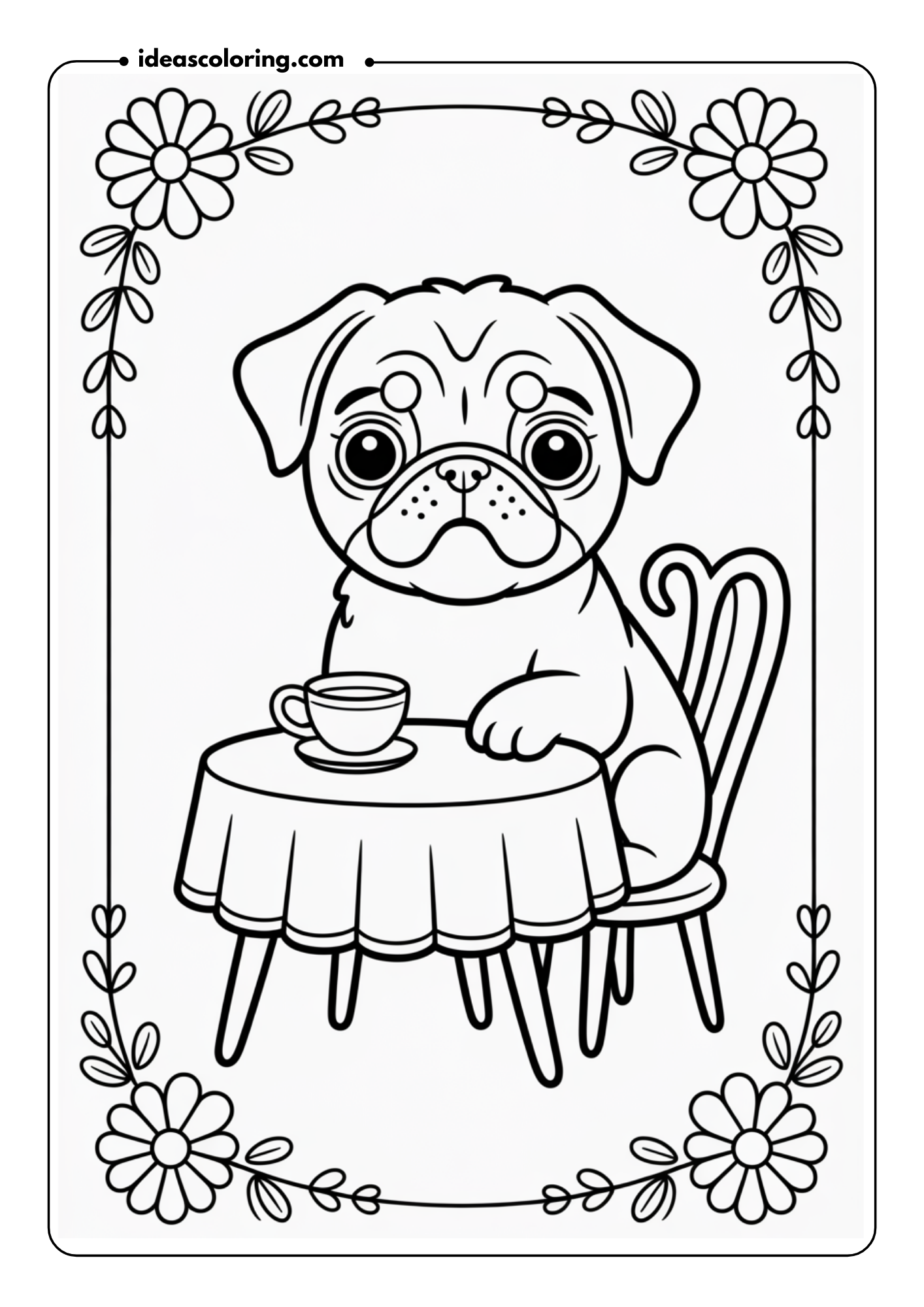 DOG Coloring Pages (25+ Free Printable PDF)