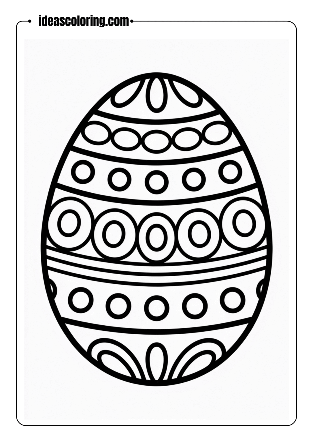 75+ Easter Egg Coloring Pages (Free Printable PDFs)